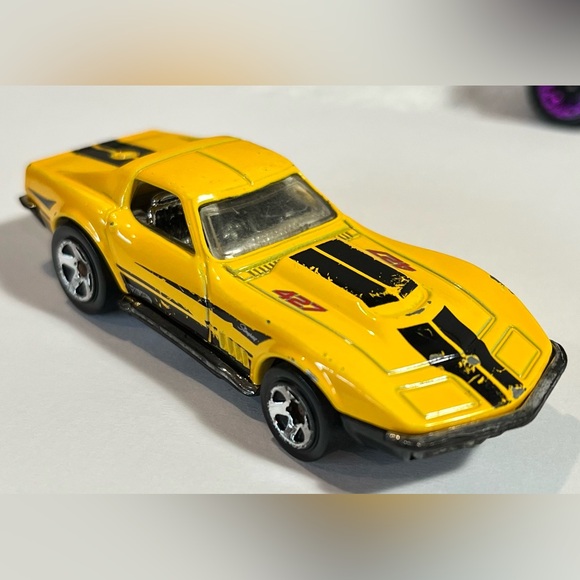 Hot Wheels | Toys | Hot Wheels Corvette Stingray Yellow Toy Car With ...